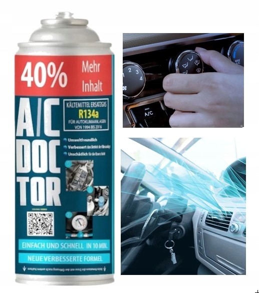 A/C AC Doctor @ FIX Přípravek Clima Klimatizace Set plyn R134a Easy XL ...