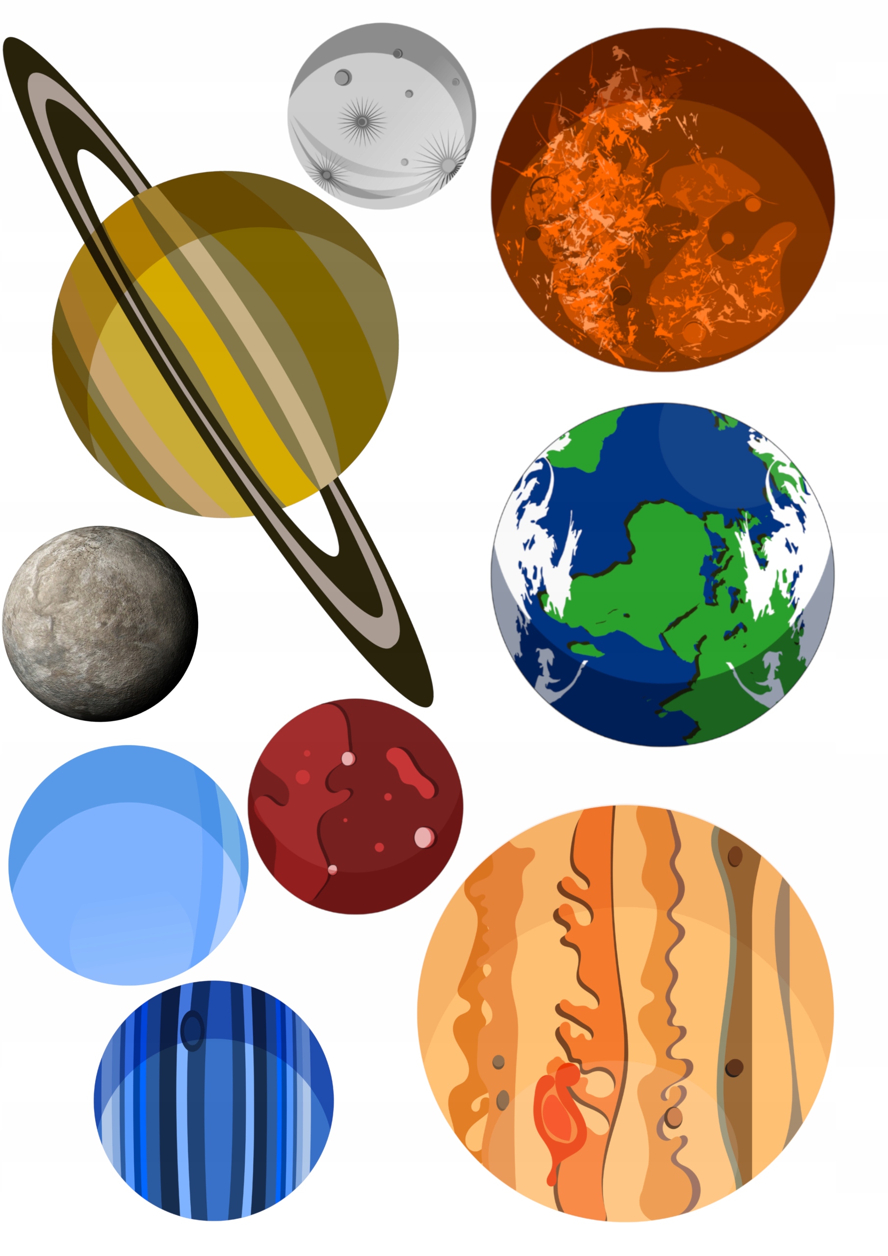 PAPIER MASA CUKROWA PLANETY PLANETA KOSMOS ZIEMIA 12619903030 - Allegro.pl