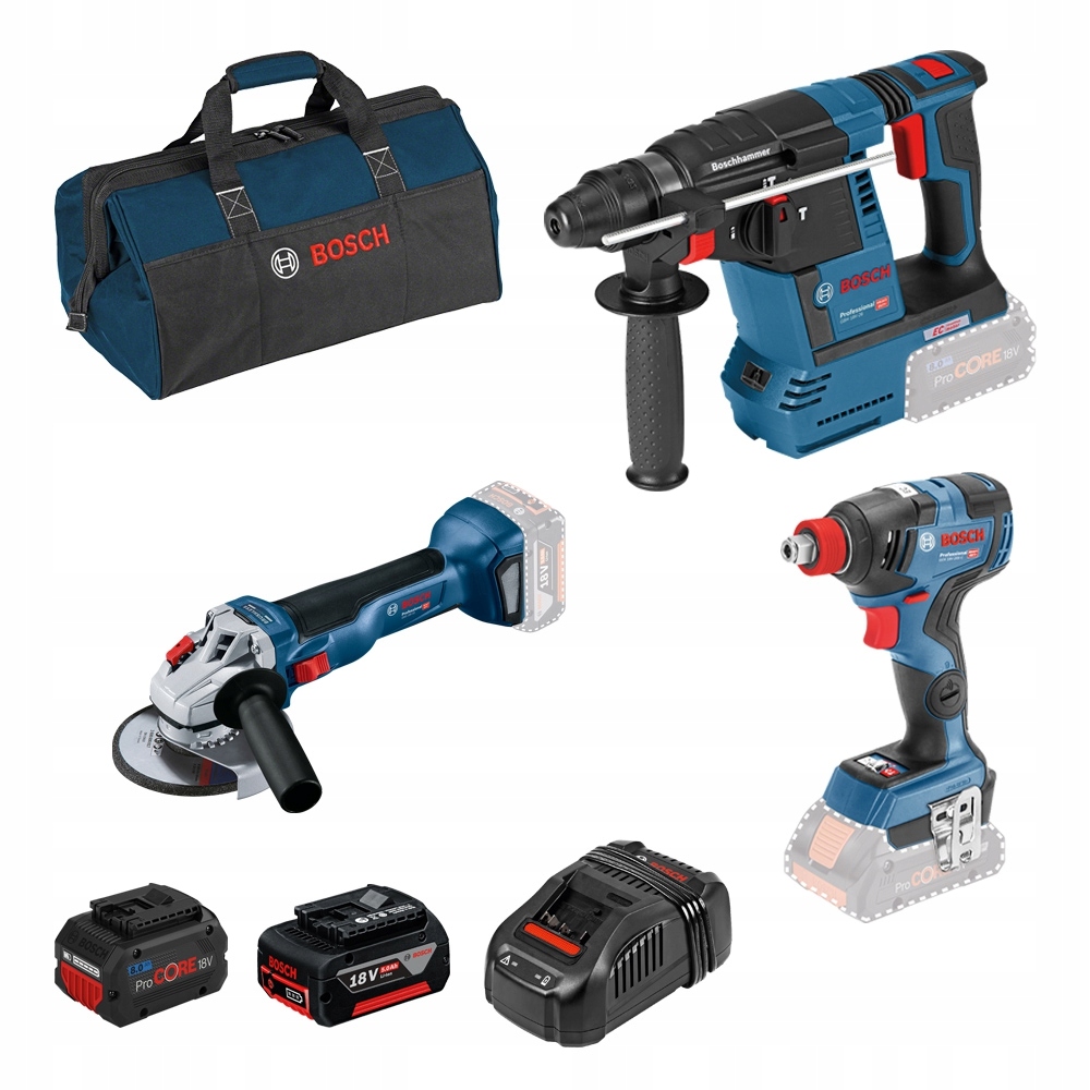 BOSCH ZESTAW 18V GBH 18V-26 + GDX 18V-200 C + GWS (0615990M9F) • Cena ... BOSCH ZESTAW 18V GBH 18V-26 + GDX 18V-200 C + GWS (0615990M9F) • Cena ...