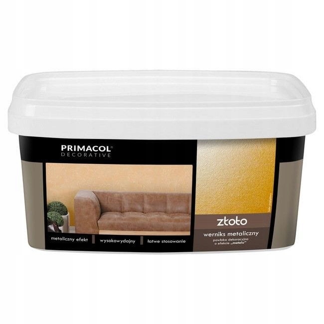 Farba akrylowa ścienna Primacol 1 l ZŁOTO farba metaliczna ...