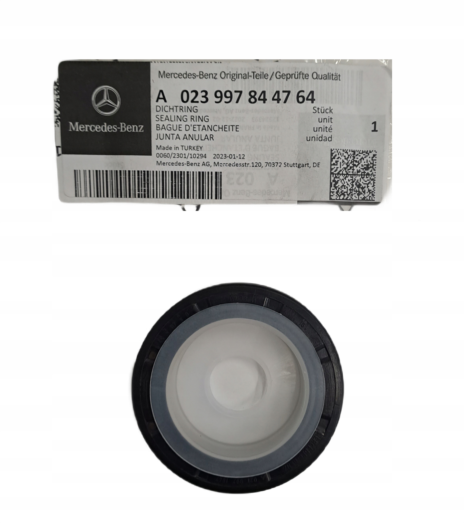 Mercedes-Benz OE A 023 997 84 47 pierścień uszczelniający wału, wał ...
