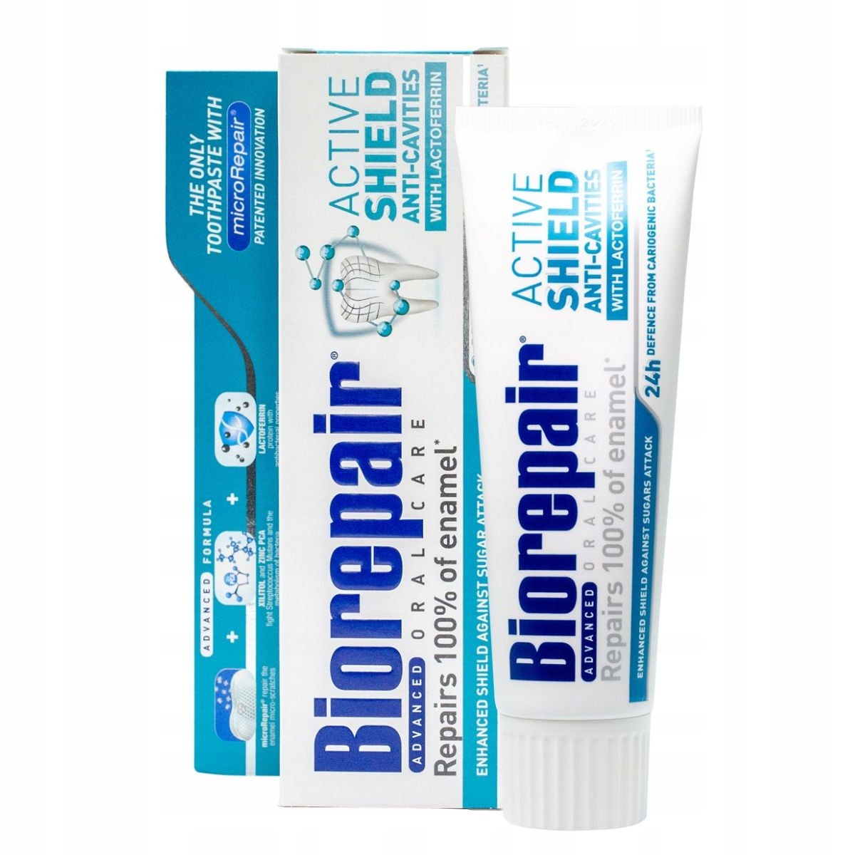 Biorepair Active Shield pasta do zębów 75ml 14524574897 - Allegro.pl