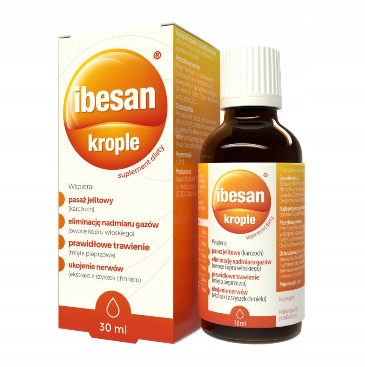 ZDROVIT Ibesan krople na trawienie i wzdęcia 30 ml (5906204021658 ...