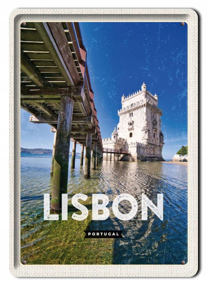 LIZBONA PLAKAT METALOWY OBRAZEK #13792 • Cena, Opinie • Obrazy ...