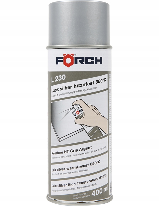 FORCH L230 LAKIER TERMICZNY SREBRNY do 650"C 4028203625161 za 37.00PLN ...