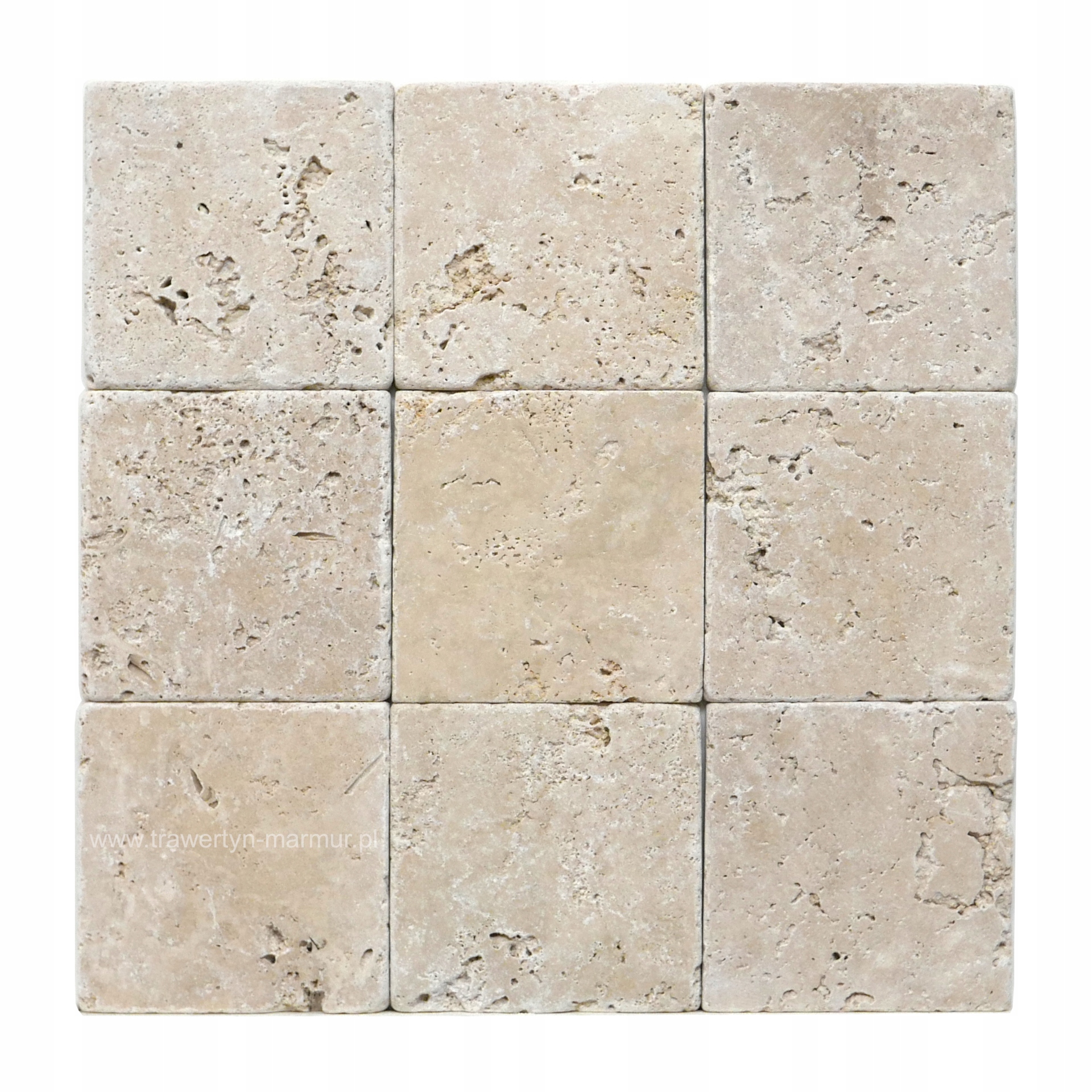TRAWERTYN 10X10 IVORY TUMBLED PŁYTKI KAMIENNE (IvoryTumbled10x10 ...