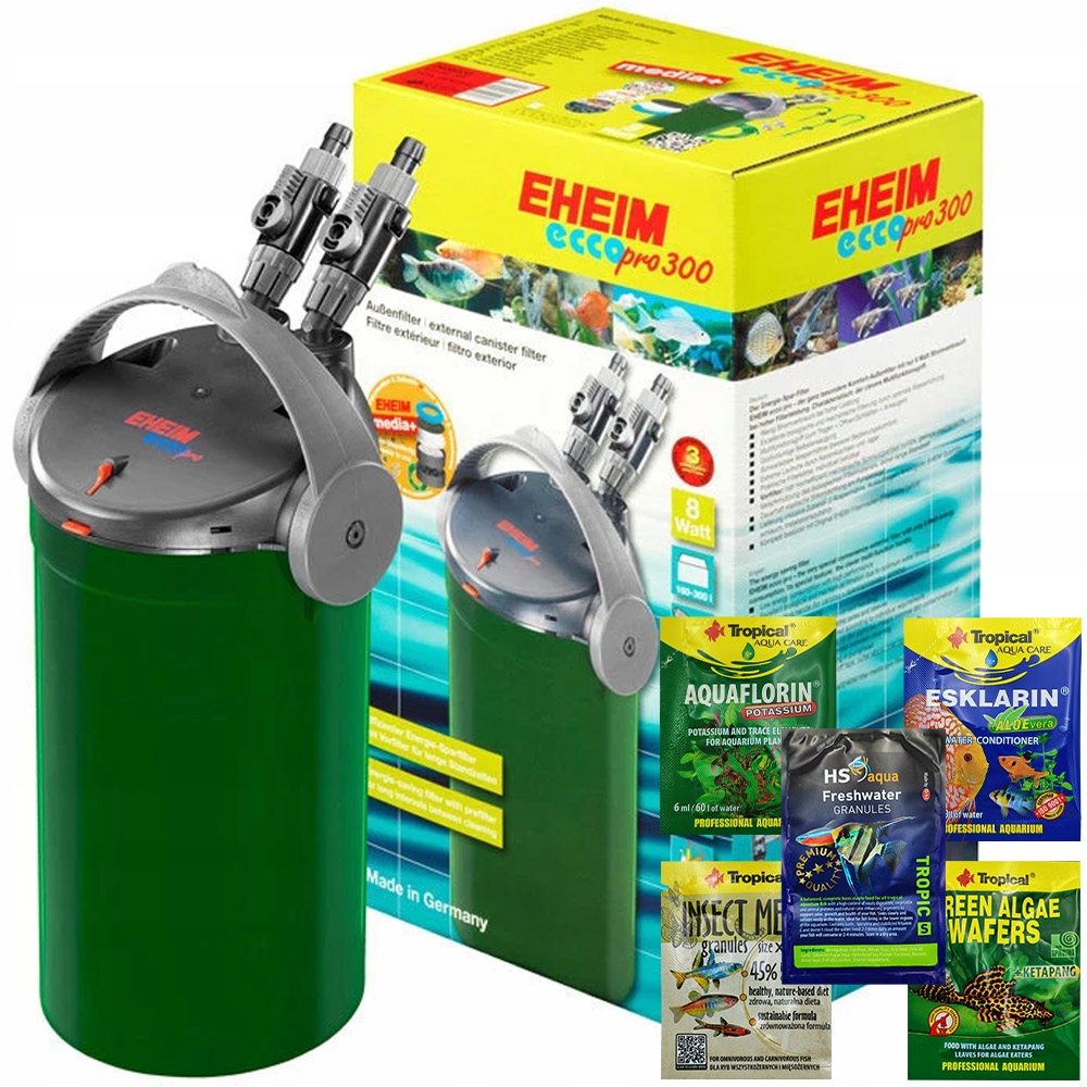 Filtr zewnętrzny biologiczny, mechaniczny kubełkowy EHEIM Ecco Pro 300 • Cena, Opinie - Allegro