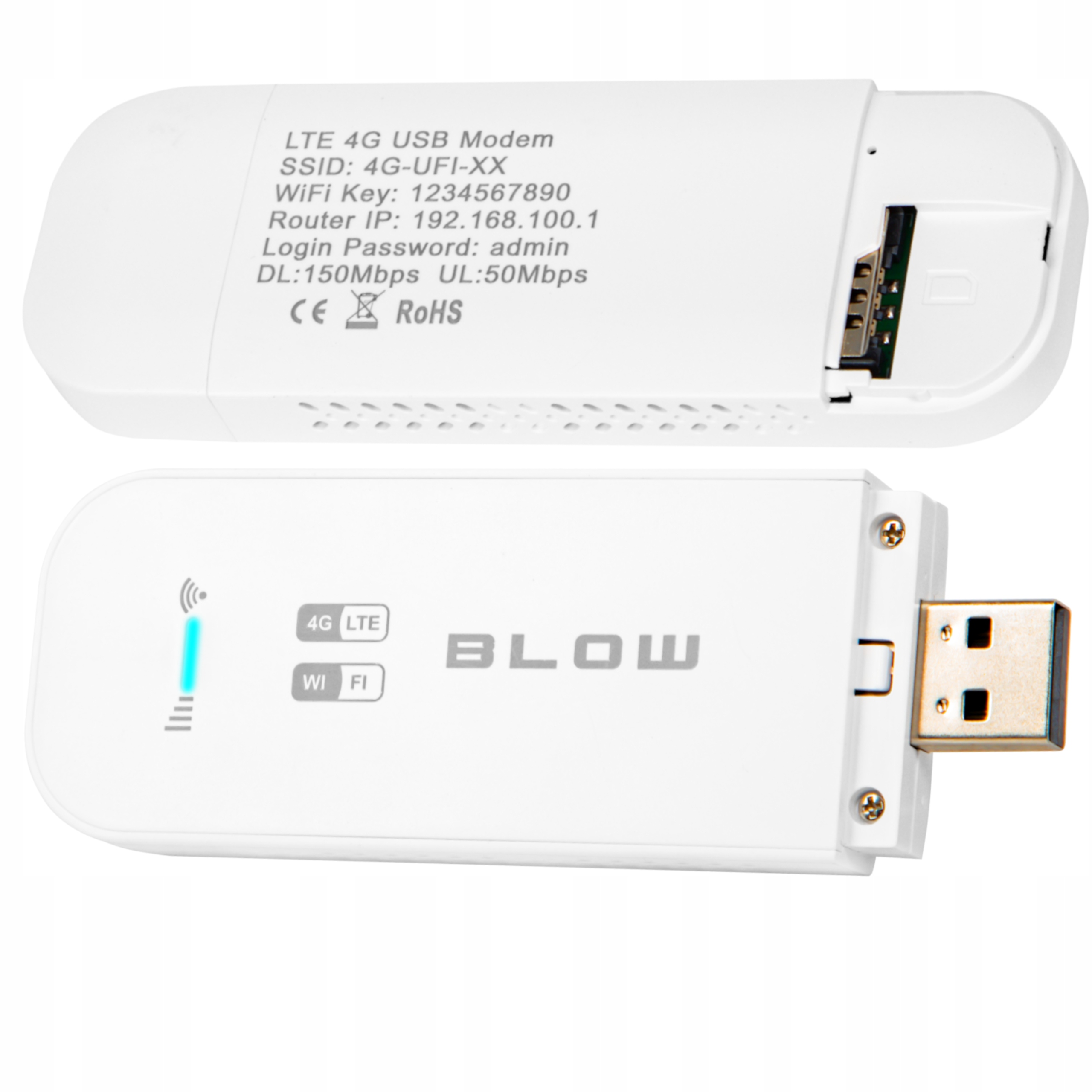 Modem USB 4G LTE Blow Modem LTE 4G USB WiFi BLOW na SIM kartu - Allegro