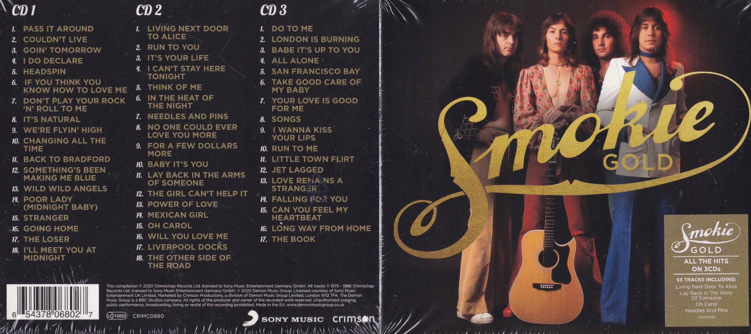 SMOKIE GOLD 53 TRACKS ON 3CD SMOKIE CD - porównaj ceny - Allegro.pl