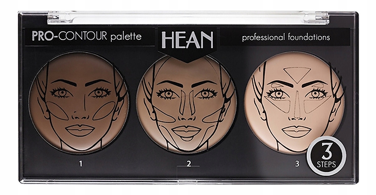 Hean Pro-Contour Palette Paletka do konturowania (5907474427584) • Cena ...