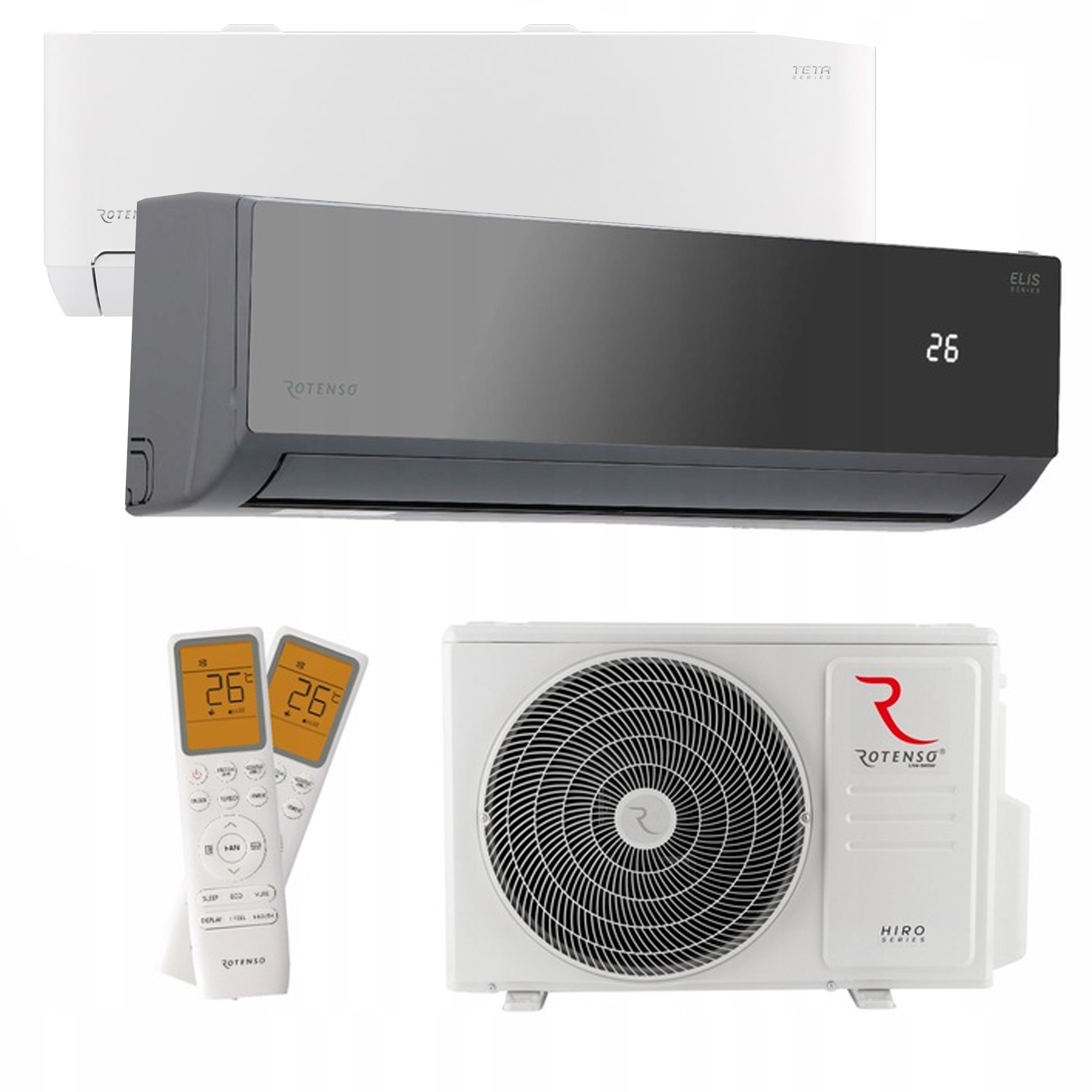 Klimatyzacja Multisplit ROTENSO ELIS +TETA WIFI 2x 30m2 do mieszkania ...