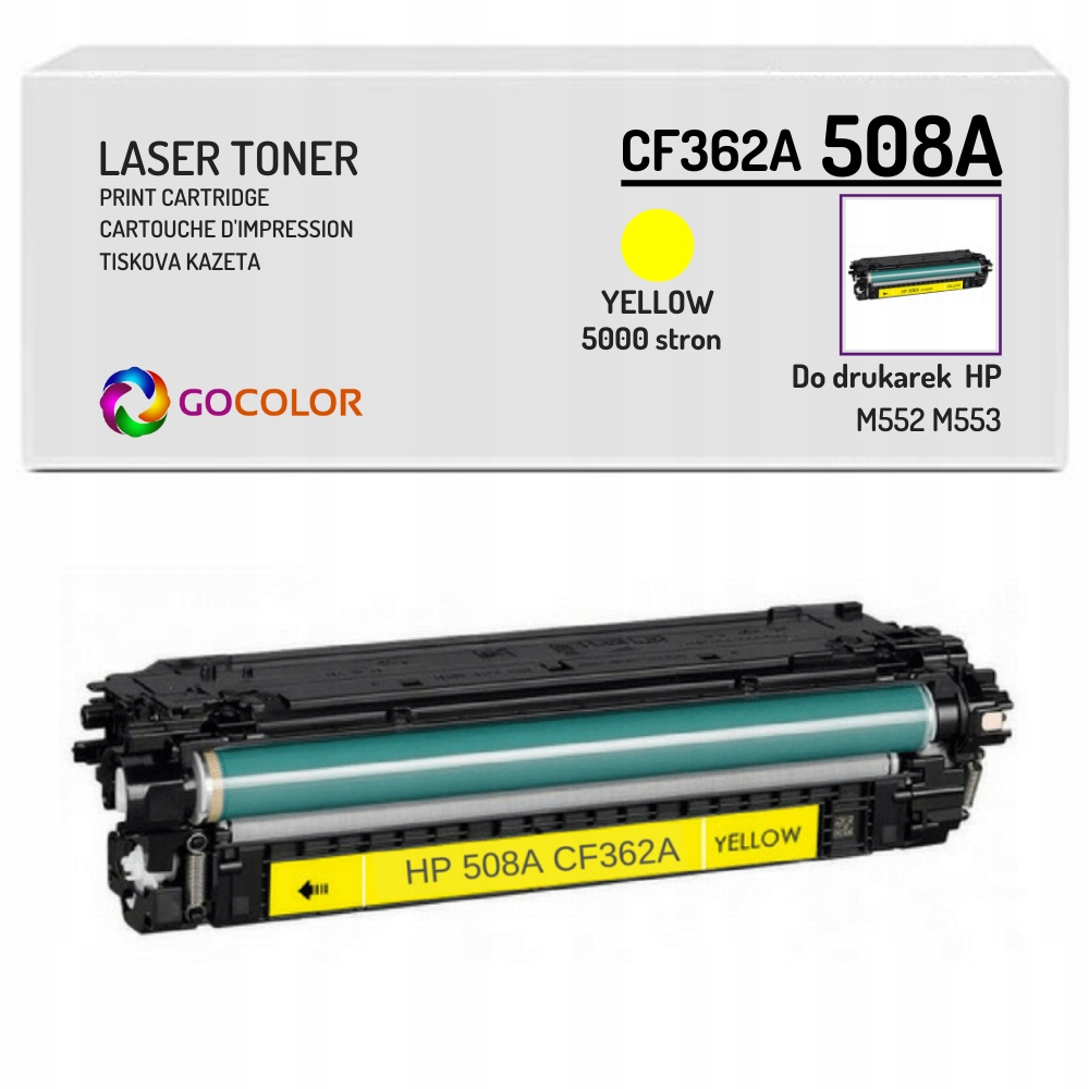 100% New Toner CF362A 508A do HP LaserJet M553 M577 - Sklep, Opinie ...