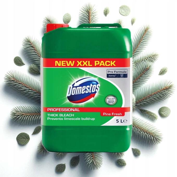 DOMESTOS płyn, żel do WC Pine Fresh 5L zapas do czyszczenia toalet ... DOMESTOS płyn, żel do WC Pine Fresh 5L zapas do czyszczenia toalet ...