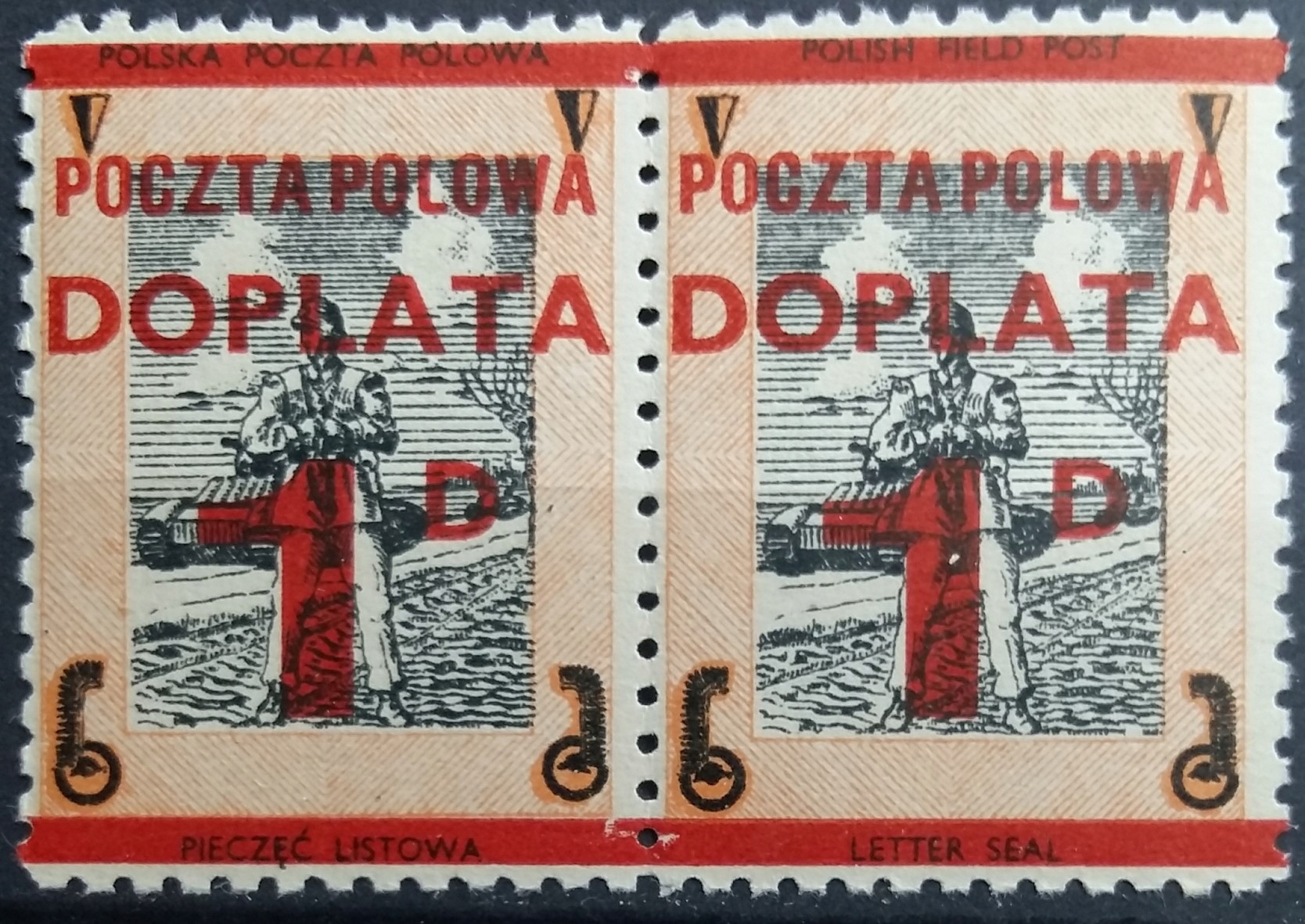 POCZTA POLOWA ** NAPIS POLSKI + ANGIELSKI K4341 14275269484 - Allegro.pl