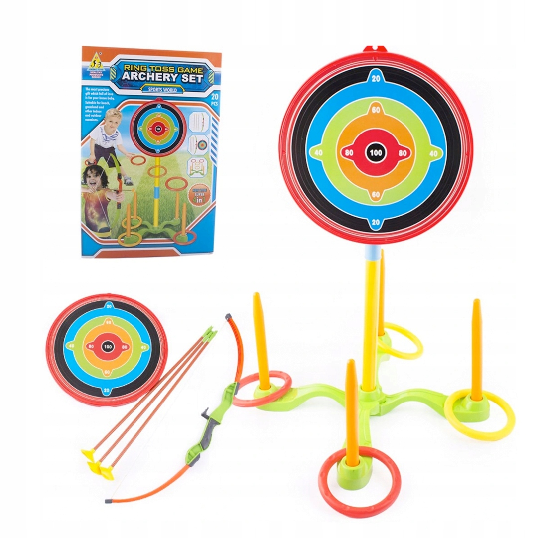 luk PRO DĚTI ŠTÍT ŠÍPY RINGY HOD DO CÍLE za 286 Kč - Allegro