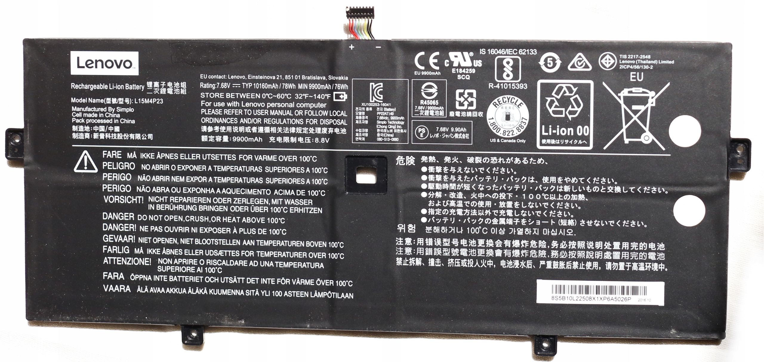 ORYGINAŁ Bateria L15M4P23 Lenovo Yoga 910 10160 mAh w Piaseczno - Sklep ...