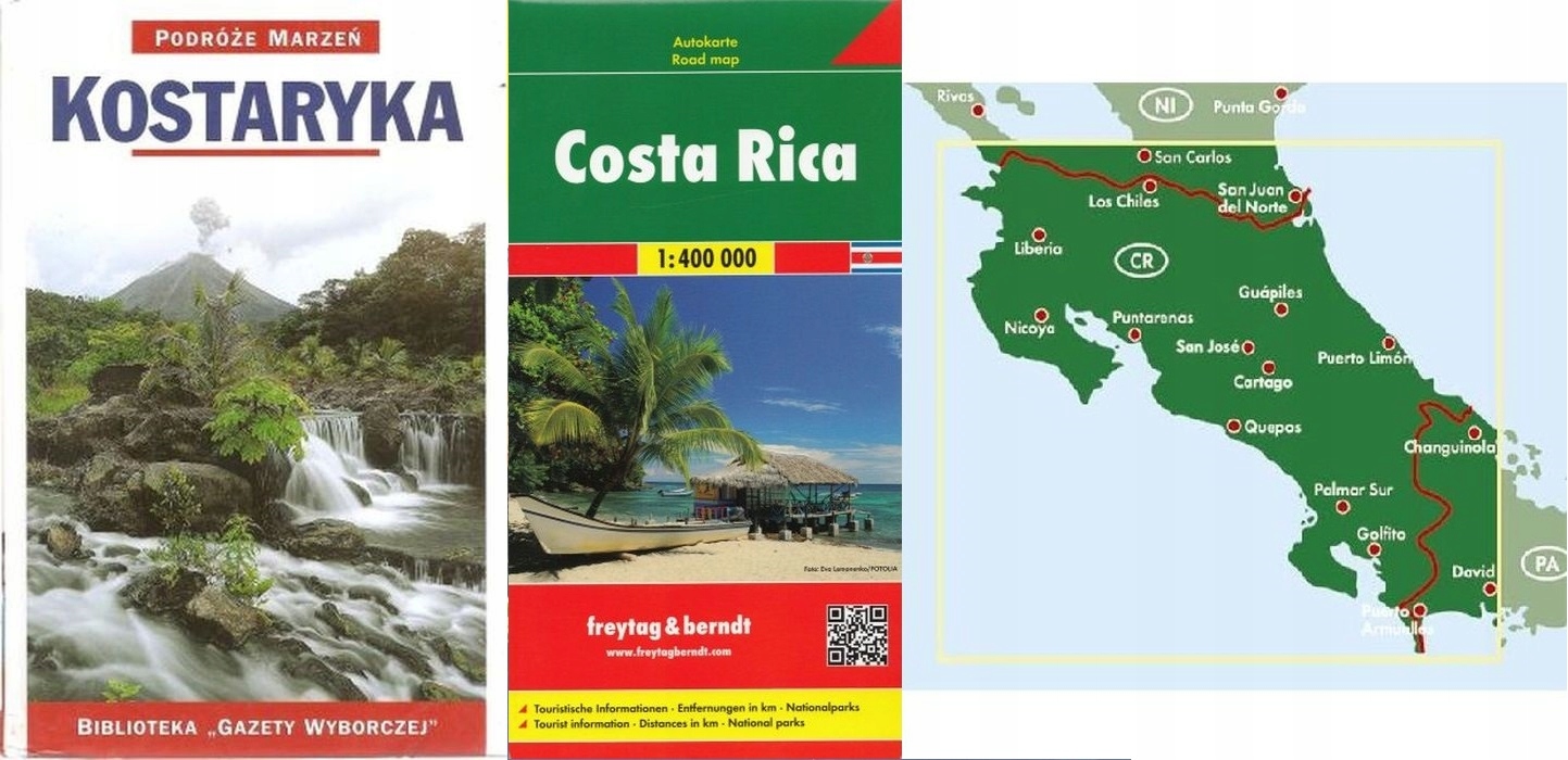 COSTA RICA KOSTARYKA PRZEWODNIK +MAPA - 191,99 zł - Allegro.pl - Raty 0 ...