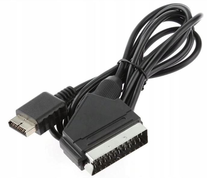 KABEL RGB SCART PAL DO KONSOLI PSX PS1 PS2 PS3 • Cena, Opinie - Allegro