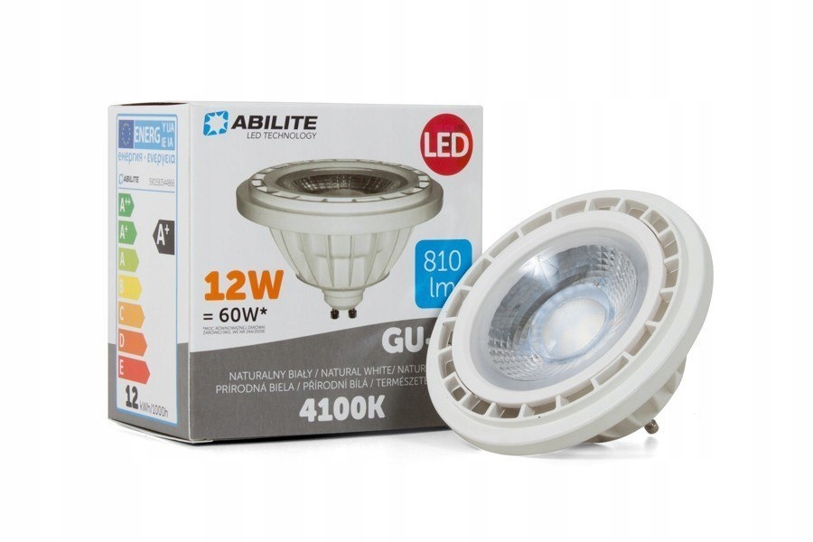 ŻARÓWKA LED ABILITE REFLEKTOROWA B.NATURALNA GU10 (5901583544866 ...