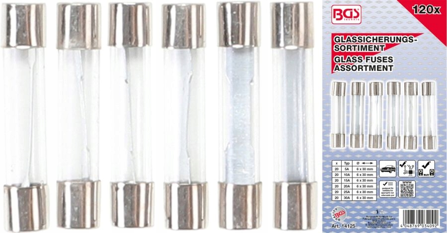 Bezpieczniki rurkowe, 120 szt.. B.14125 za 77 zł z Strażów - Allegro.pl ...