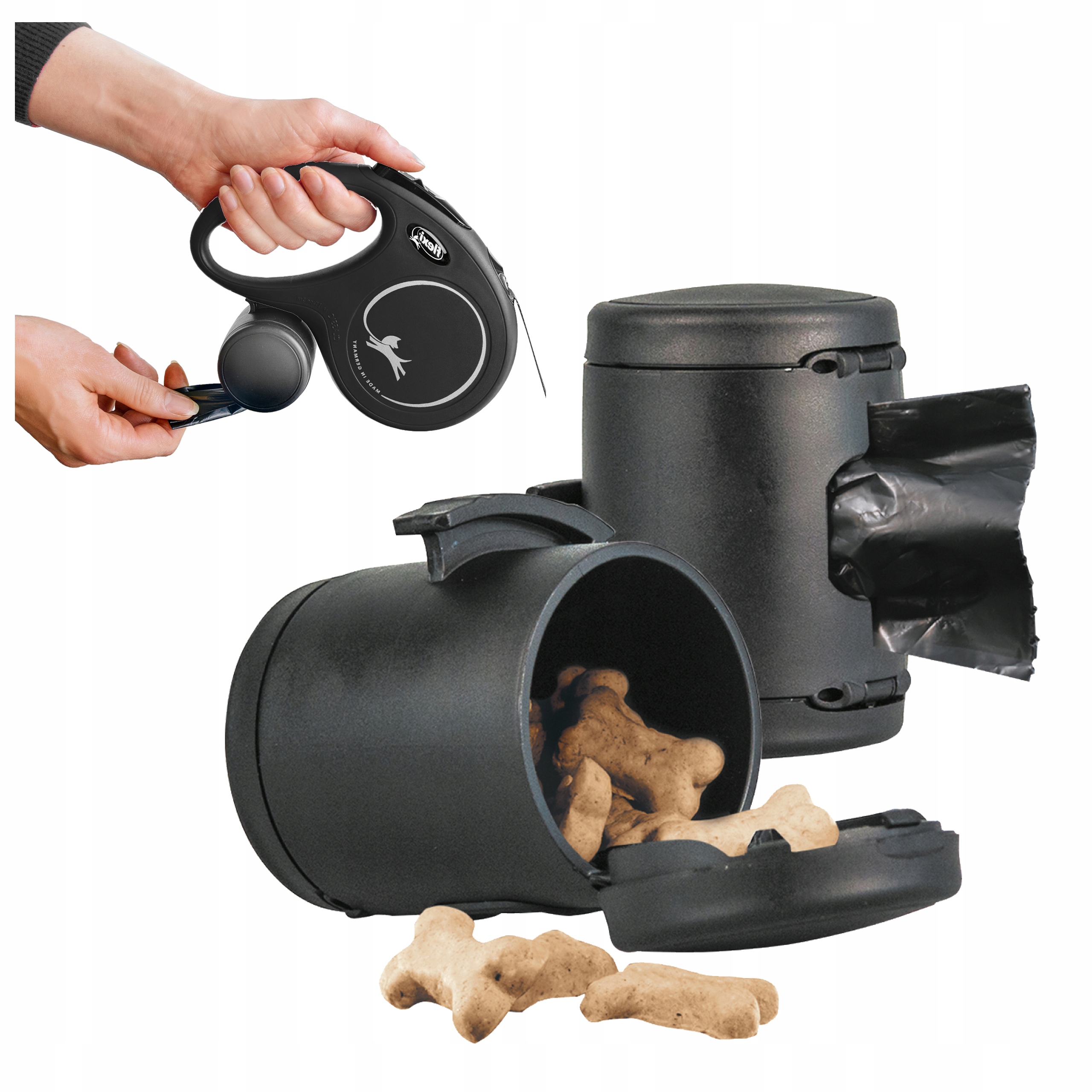 Dozowniki na woreczki lub przysmaki Flexi Multi Box czarny (4000498023709) • Cena, Opinie ...