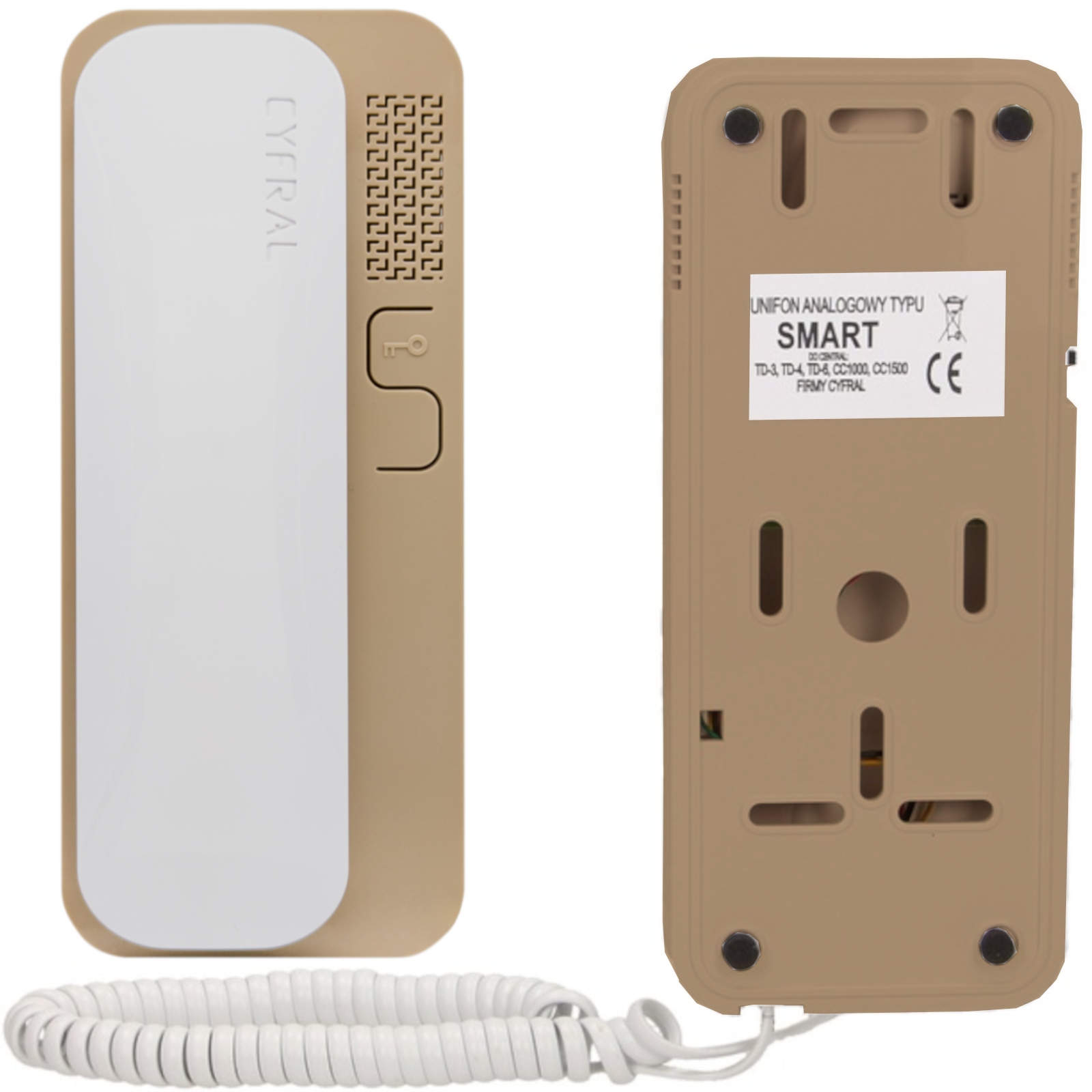 UNIFON DOMOFON 2-ŻYŁOWY CYFRAL SMART BIAŁO-BEŻOWY (SMART BI-BE) • Cena ...