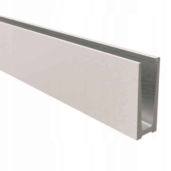 LISTWA ALUMINIOWA MONTAŻ OD GÓRY TYP U 1KN SATYNA EXLUSIVE 2500mm ...