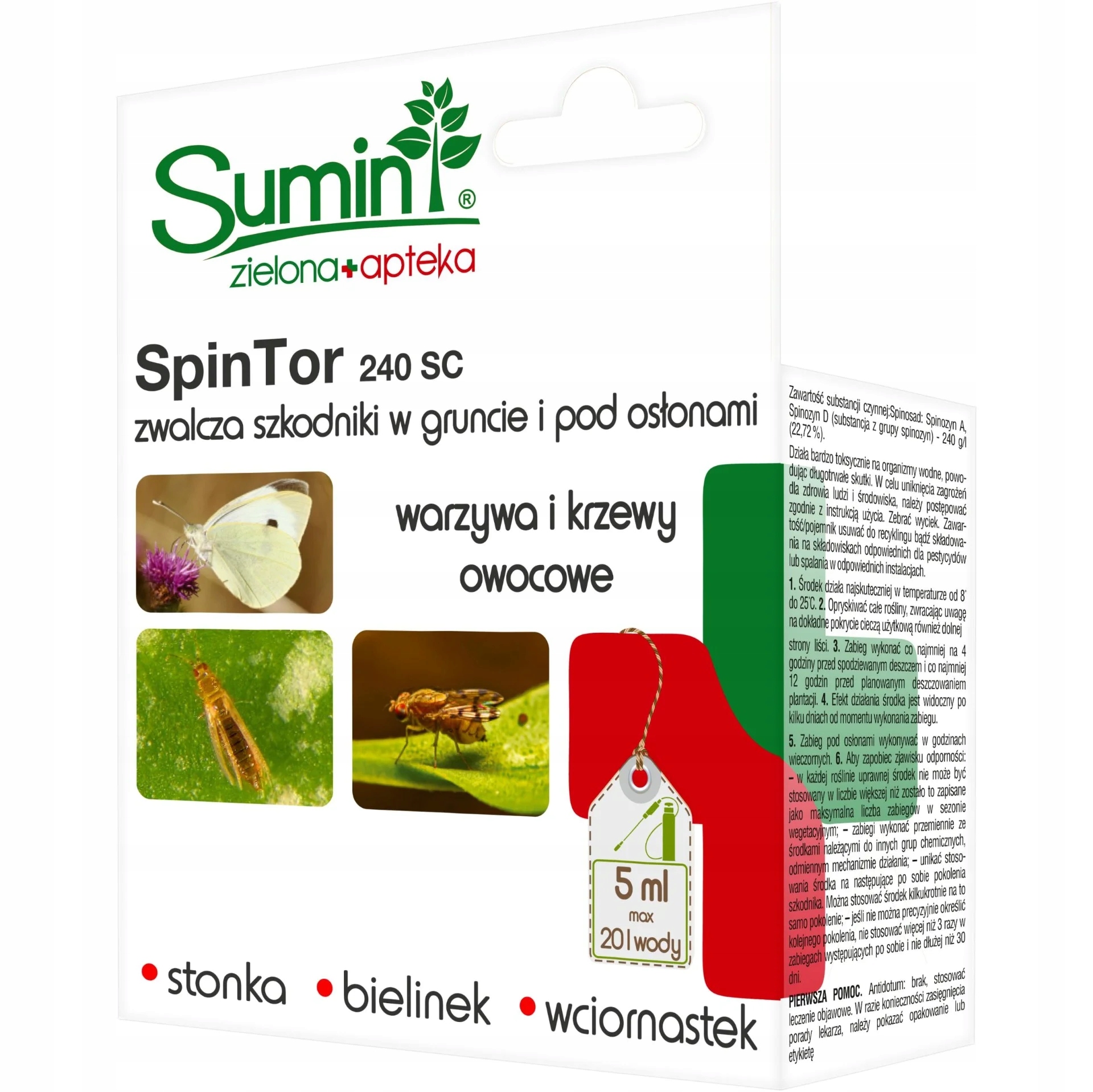 SPINTOR 240 SC 5ml OPRYSK OWADOBÓJCZY NA STONKĘ (5907102005412) • Cena ...