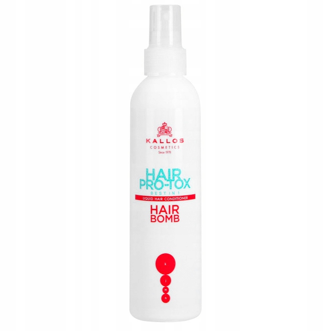 KALLOS HAIR PRO-TOX HAIR BOMB ODŻYWKA BALSAM DO WŁOSÓW W PŁYNIE 200ML ...