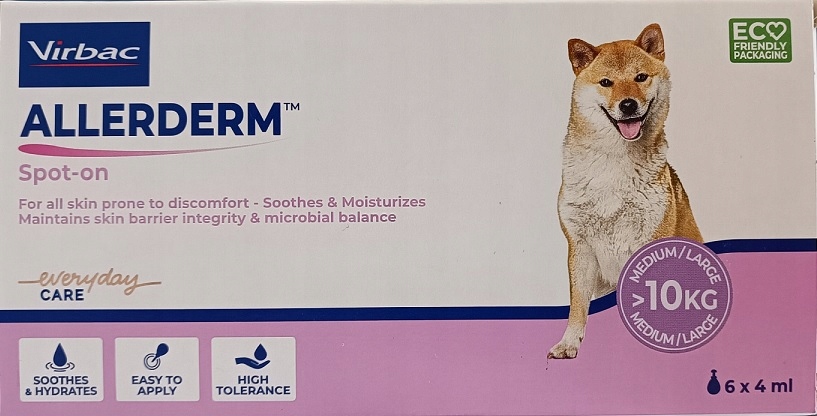 Virbac Allerderm Spot-On 4 ml x 6 pipet 12762471552 - Allegro.pl