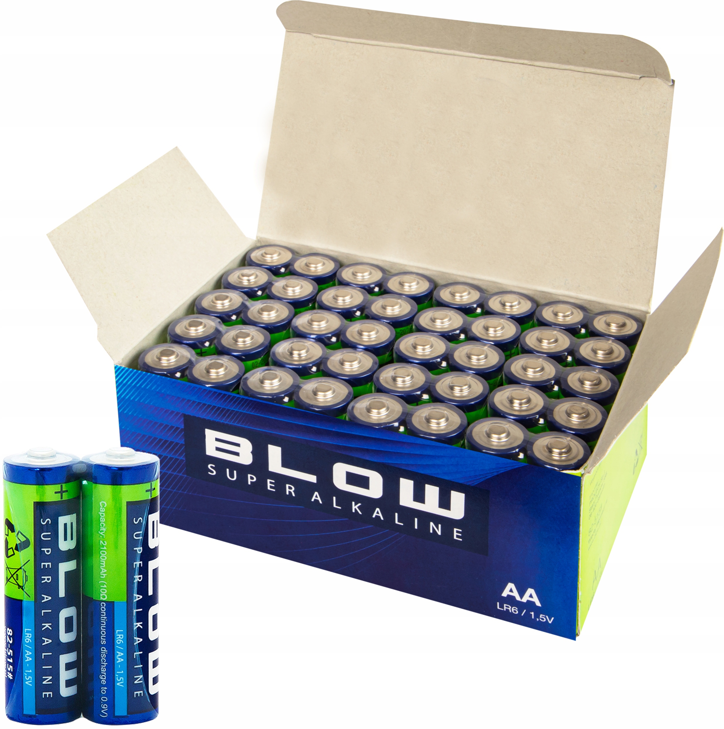 40x BATERIE BATERIA ALKALICZNE PALUSZKI BLOW AA LR6 R6 ZESTAW - Sklep ...