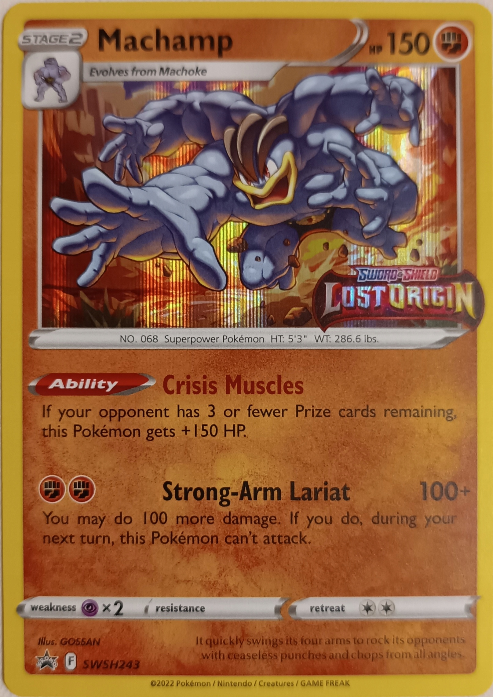 Machamp HOLO STAMP PROMO 2022 rok SWSH243 POKEMON TCG - Stan: Nowy 13 ...