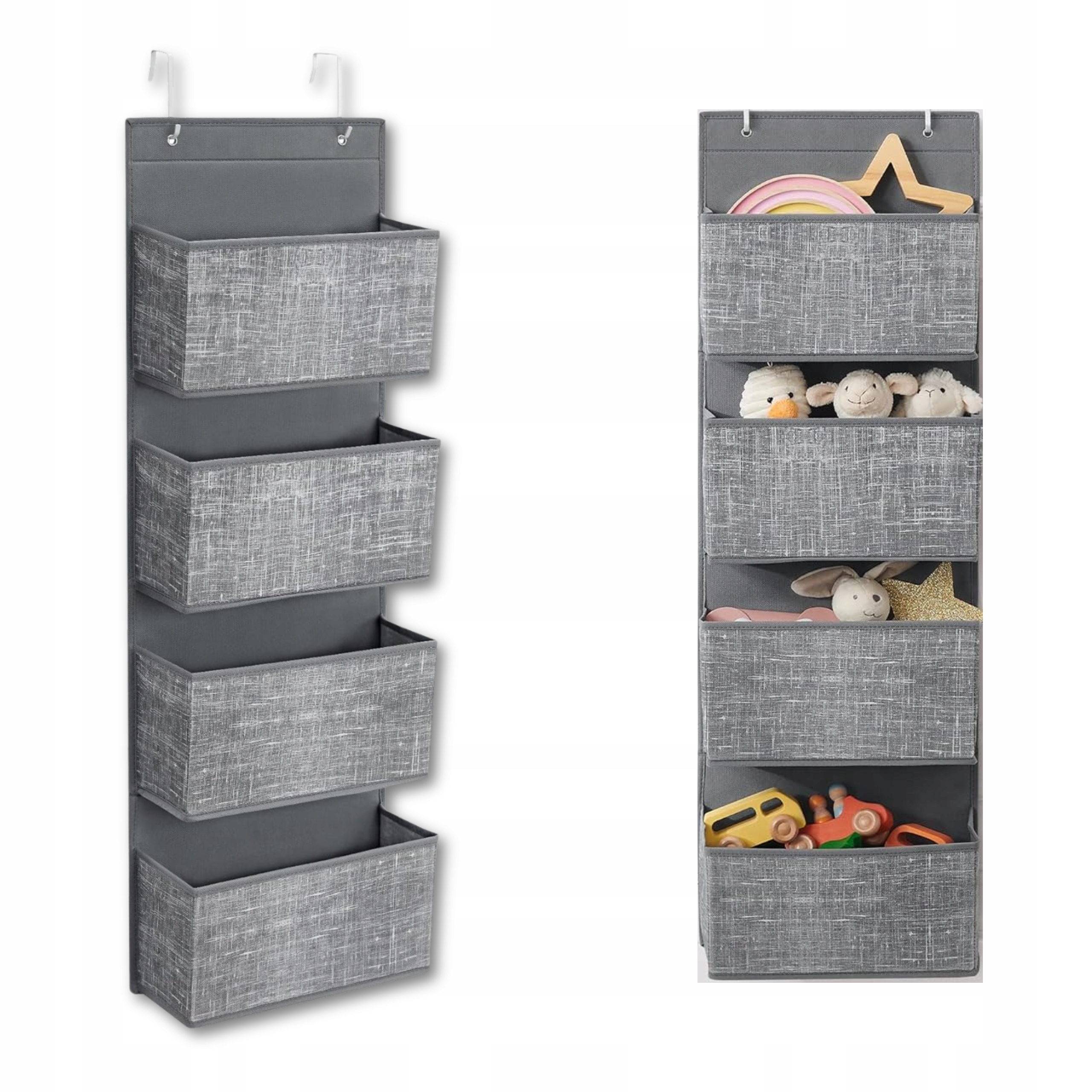 ORGANIZER WISZĄCY NA DRZWI SZAFA REGAŁ NA UBRANIA ZABAWKI WIESZAK ...