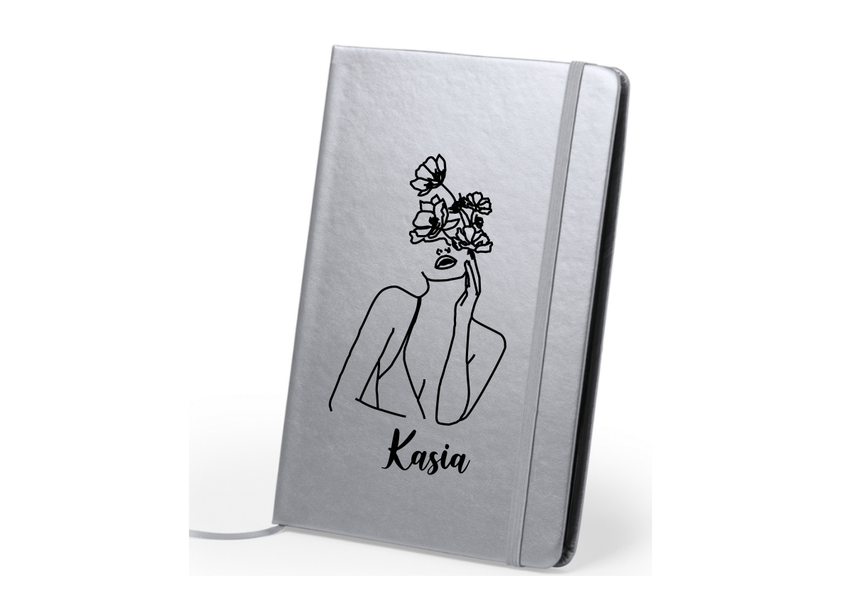 Notes metalický A5 UV potisk propiska DÁREK DÁREK s vaším jménem ...