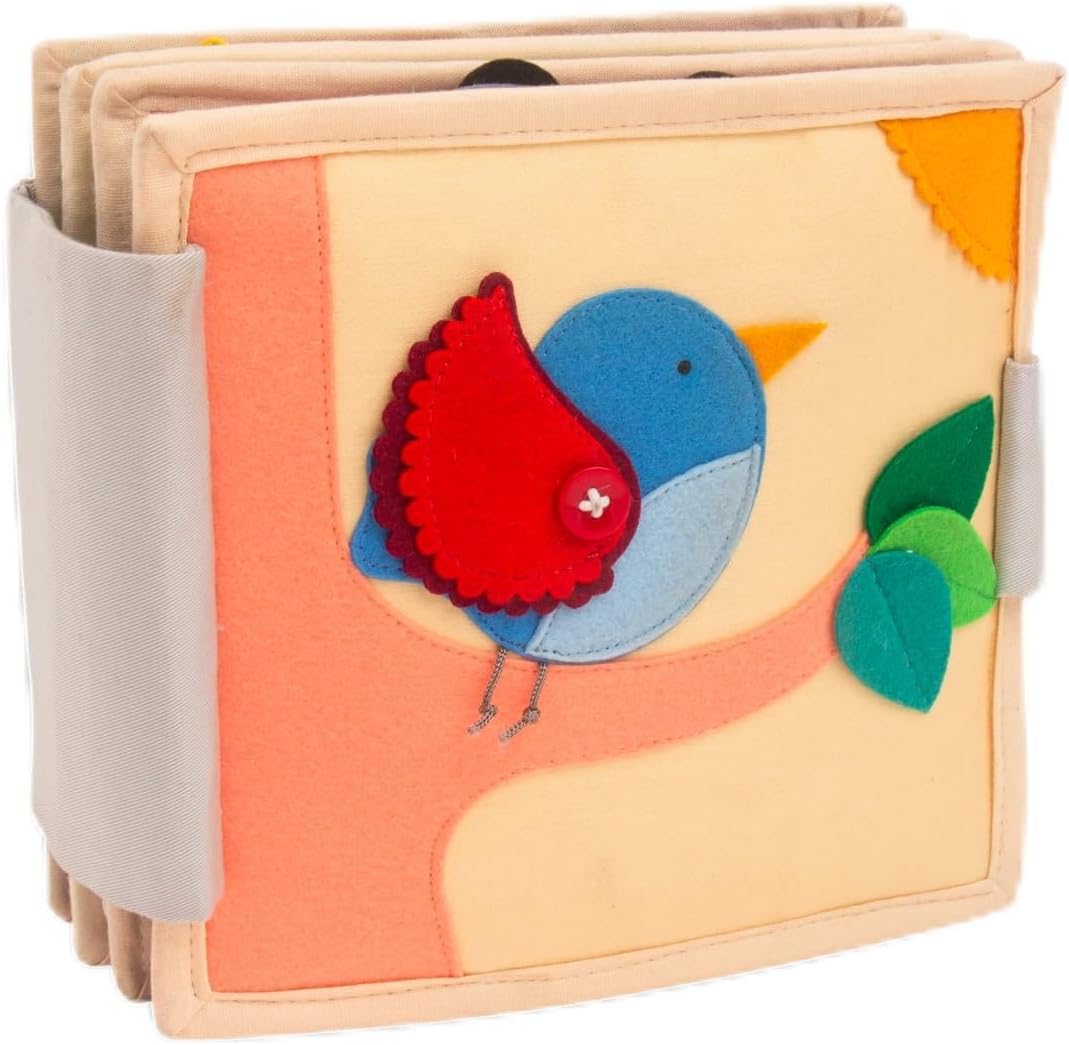 Jolly Designs Quiet Book Książeczka Sensoryczna Montessori Magiczny ...