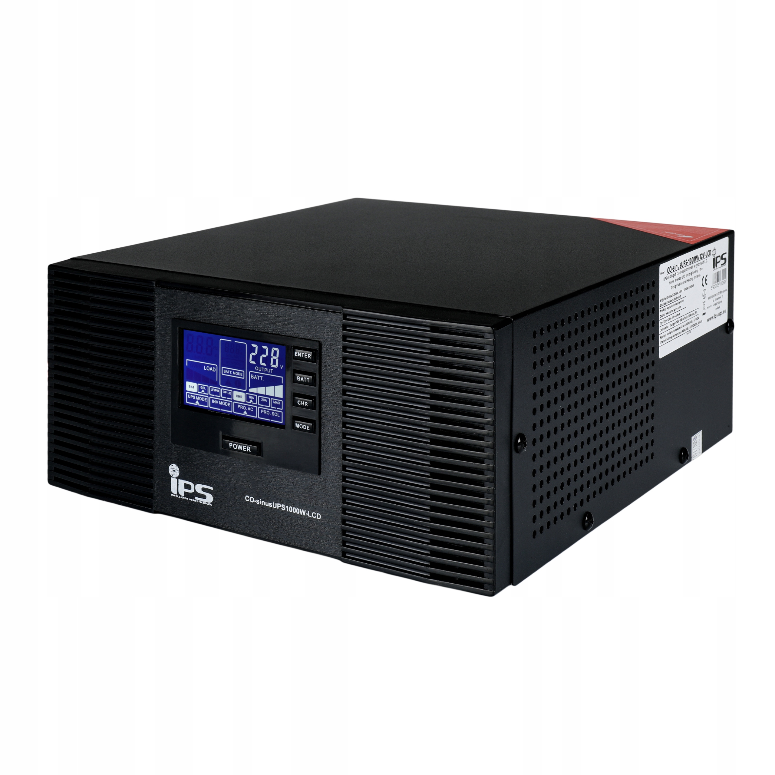 Zasilacz UPS IPS CO-SINUSUPS-1000W/12V-LCD 1200 VA 1000 W - Sklep, Opinie, Cena w Allegro