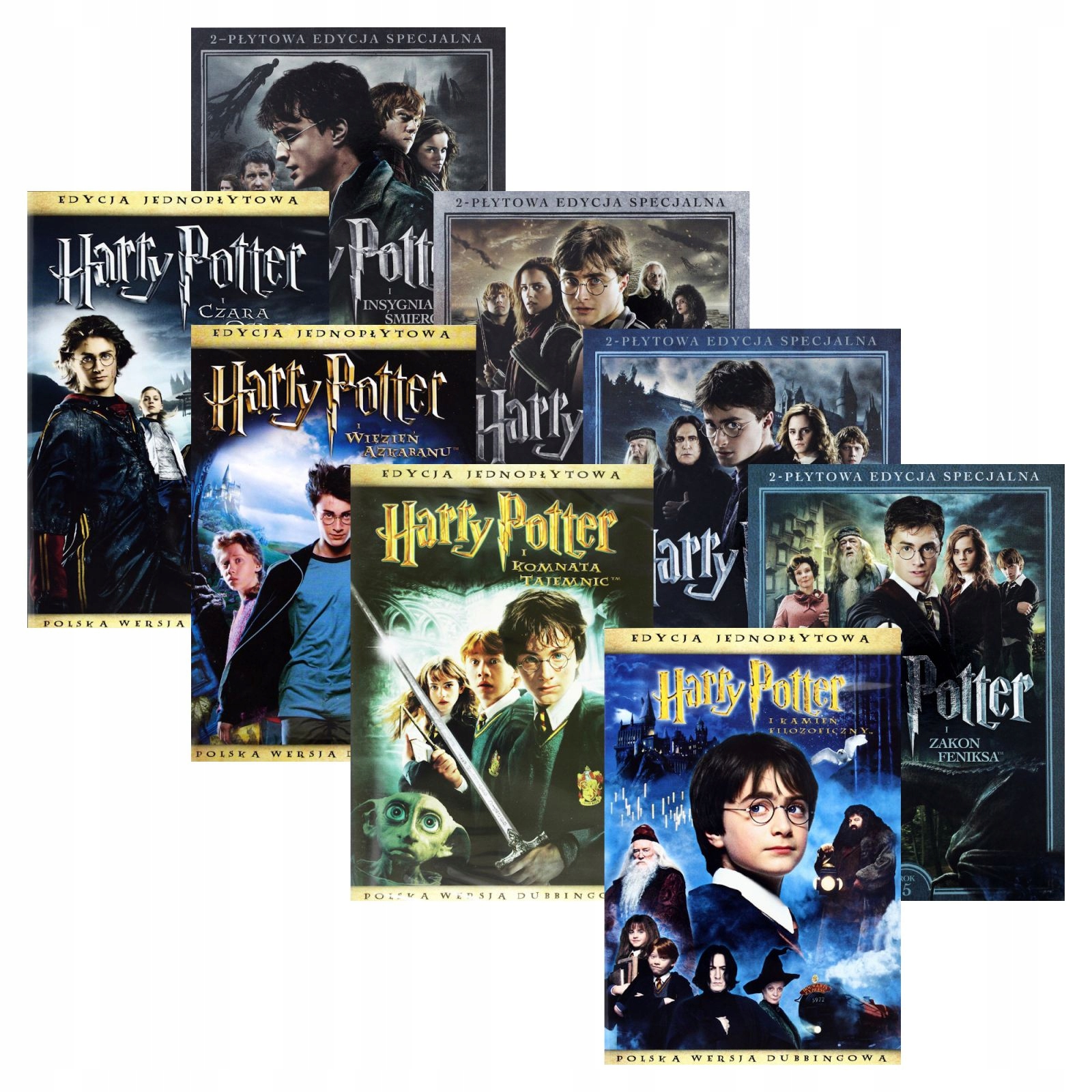 Harry Potter Kolekcja (części 1-8) płyta DVD 17595126922 - Sklepy, Opinie, Ceny w Allegro