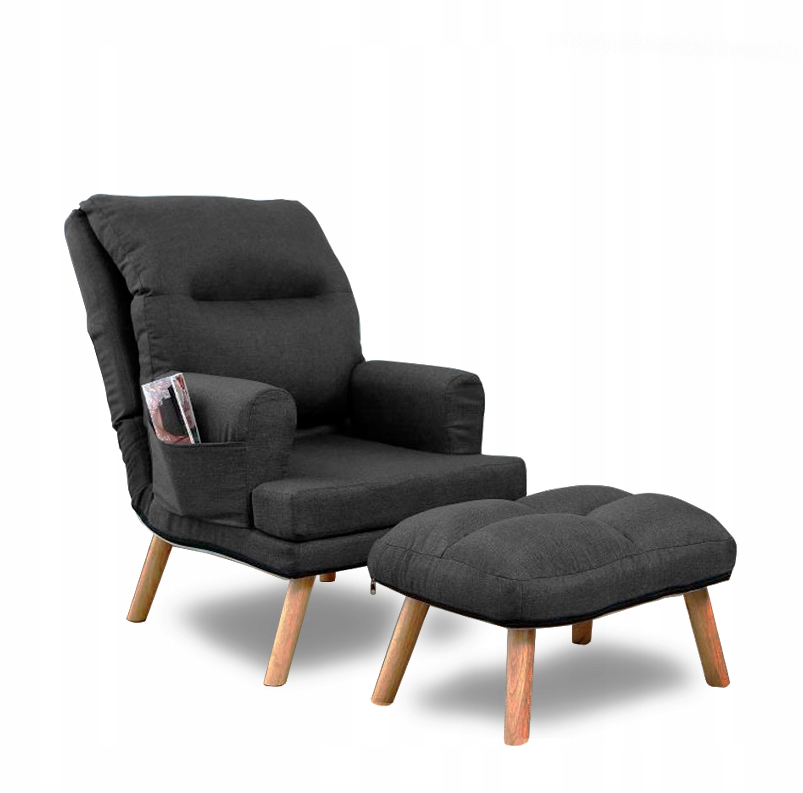 Fotel Uszak skandynawski z Podnóżkiem Rozkładany (NEMO) • Cena, Opinie ...