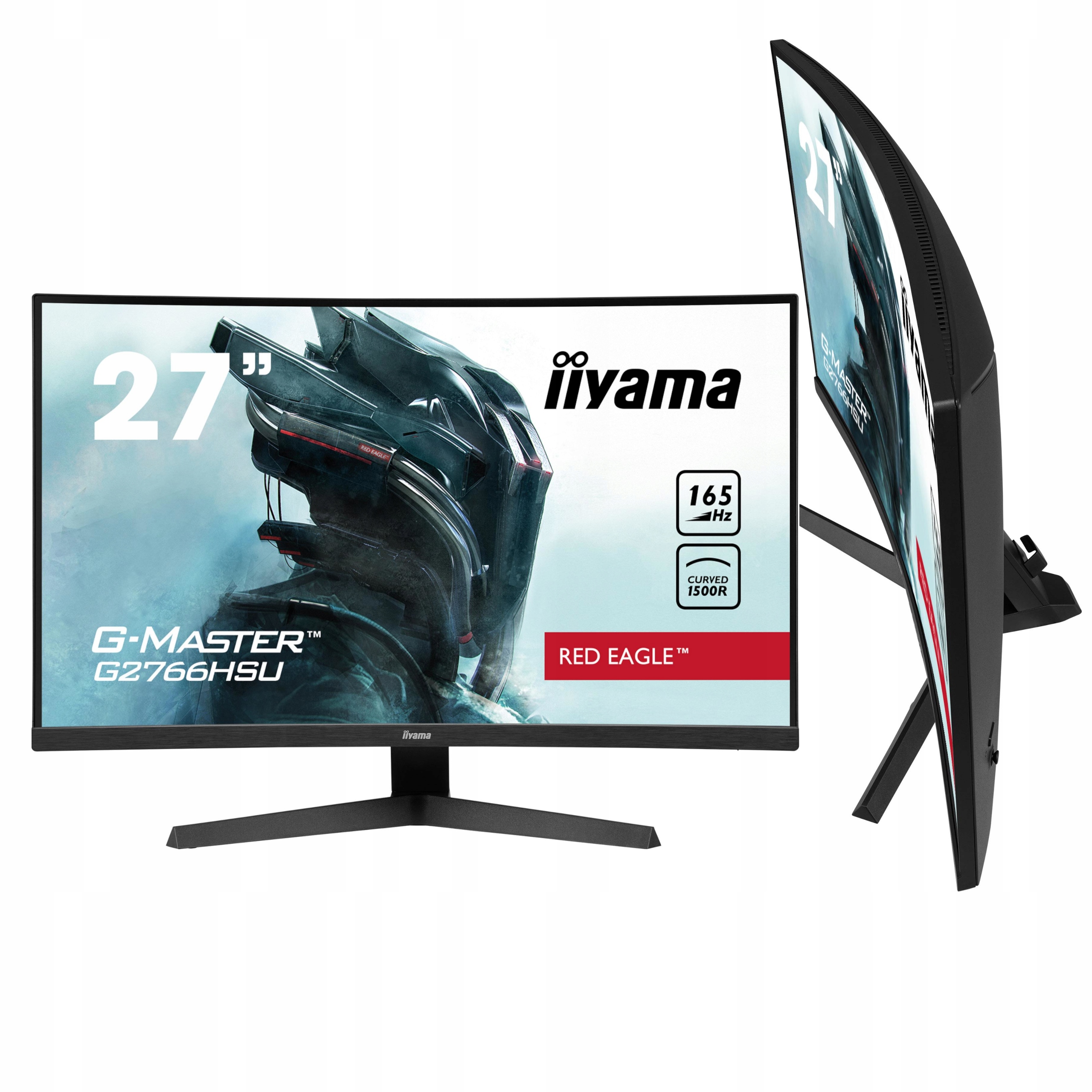 Zakrzywiony Monitor iiyama 27'' 165Hz 1ms G-Master G2766HSU-B1+ KABEL ...