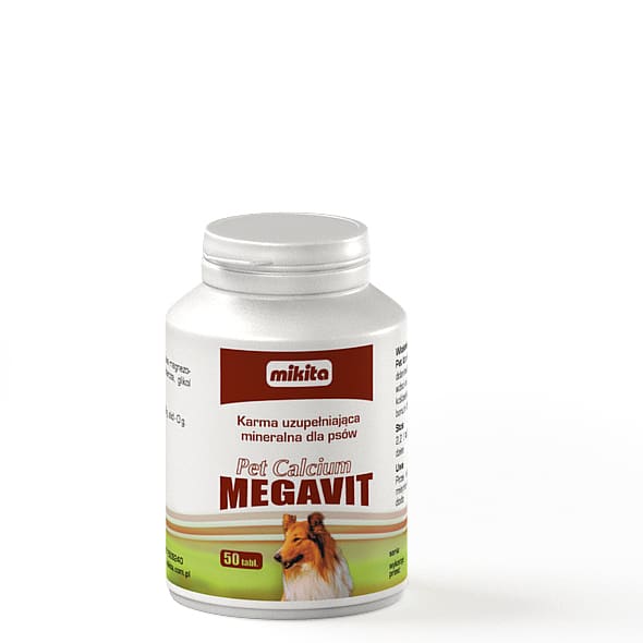 MIKITA Pet Calcium Megavit 50 tabl Wapń/magnez (5907615400827) • Cena ...