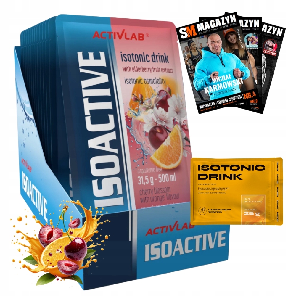 ACTIVLAB ISOACTIVE 10x31.5g NAPÓJ IZOTONICZNY + nowmax ISOTONIC DRINK ...
