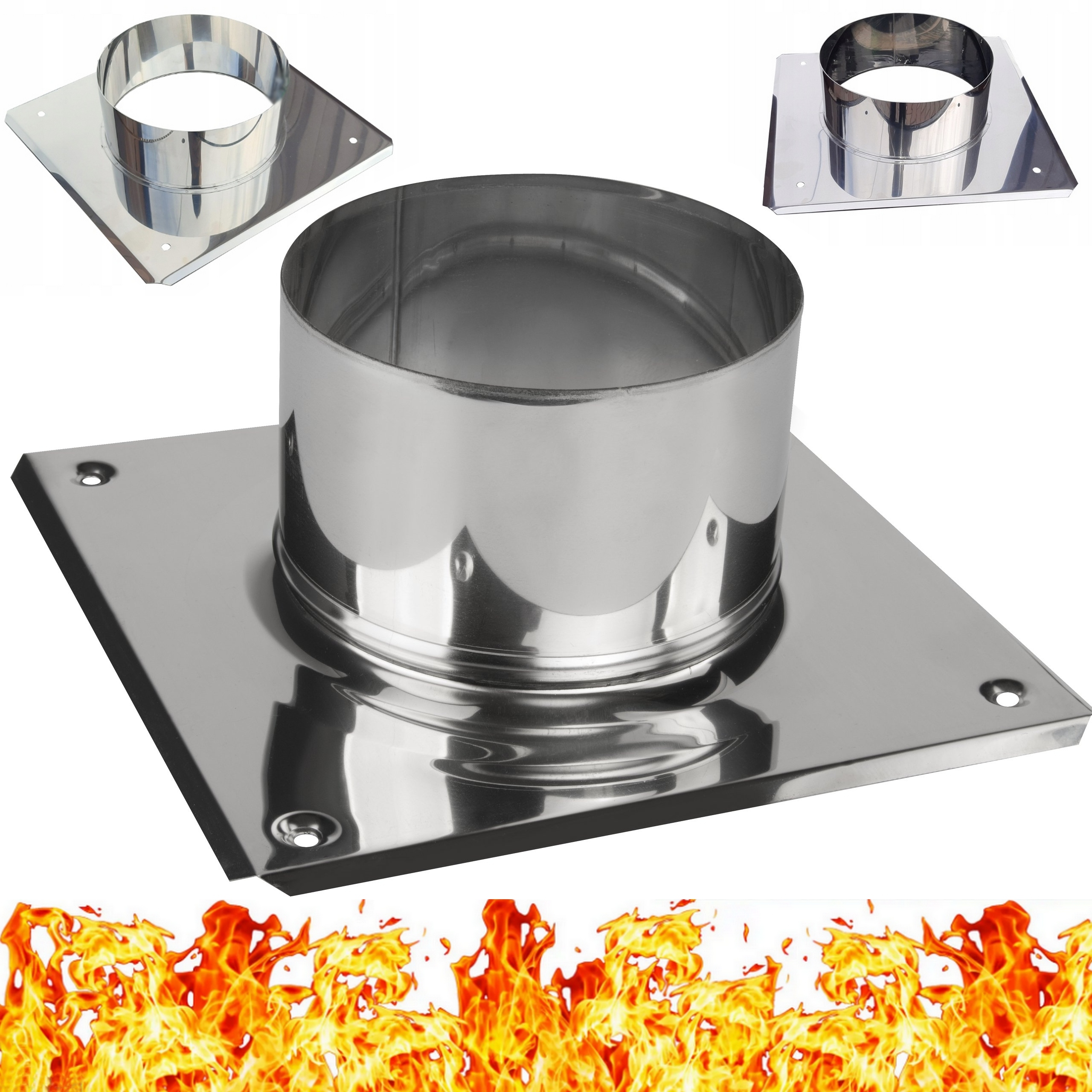 PODSTAWA POD STRAŻAKA FI 200 KWASOODPORNA PŁYTA NA KOMIN KOMINOWA NASADA (5907090023207) • Cena ...