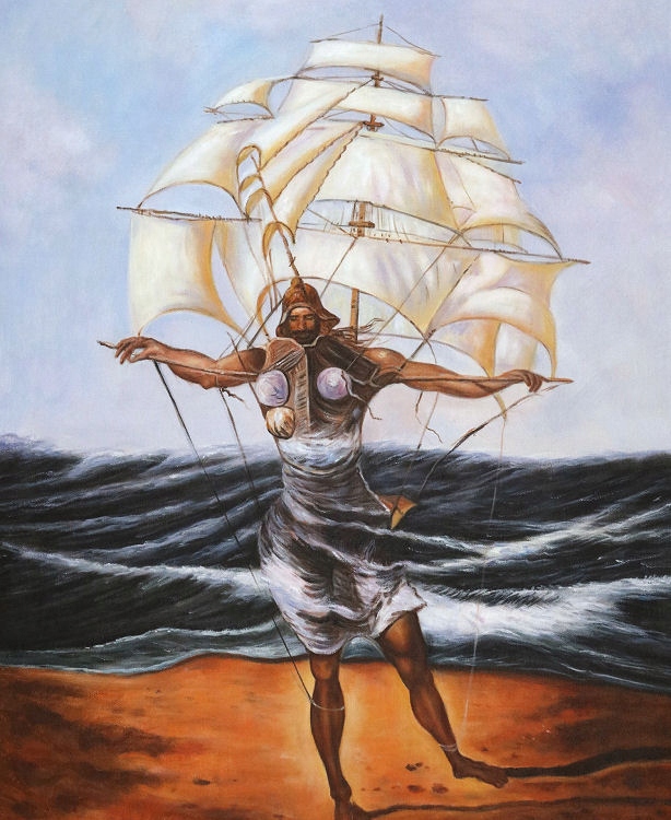 Statek - Salvador Dali - Obraz olejny namalowany ręcznie • Cena, Opinie ...