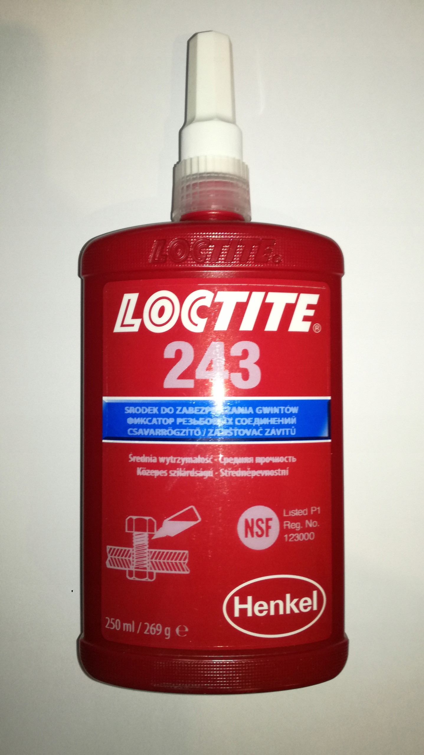LOCTITE 243 250 ml 01/2024 оригинал купить на Avtoex из Польши в Украине - Львов, Одесса ...