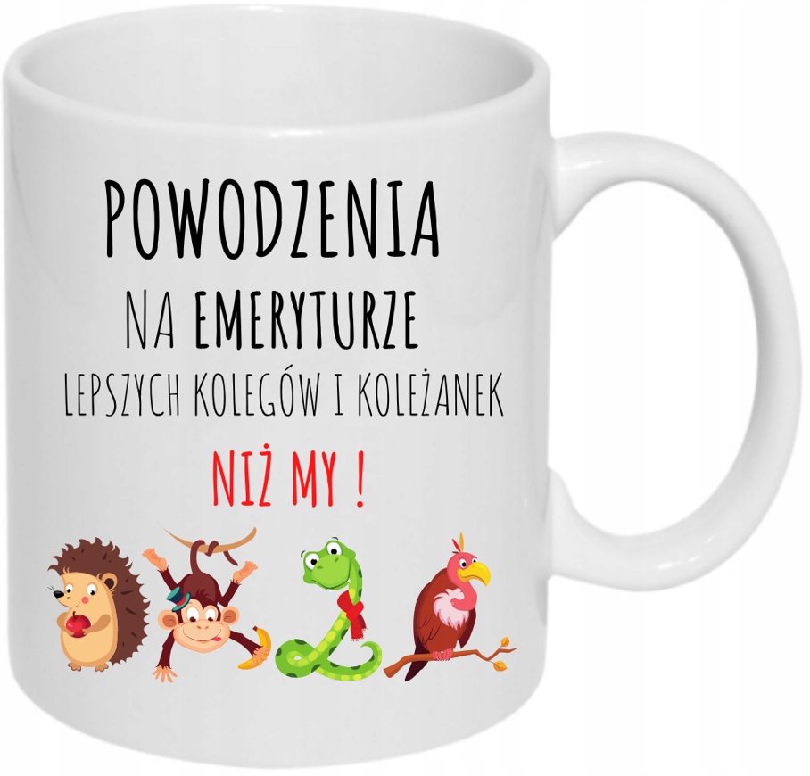 Kubek ceramika 330 ml Kubek śmieszny, śmieszny prezent dla emeryta, emerytki, dla niej, dla ...