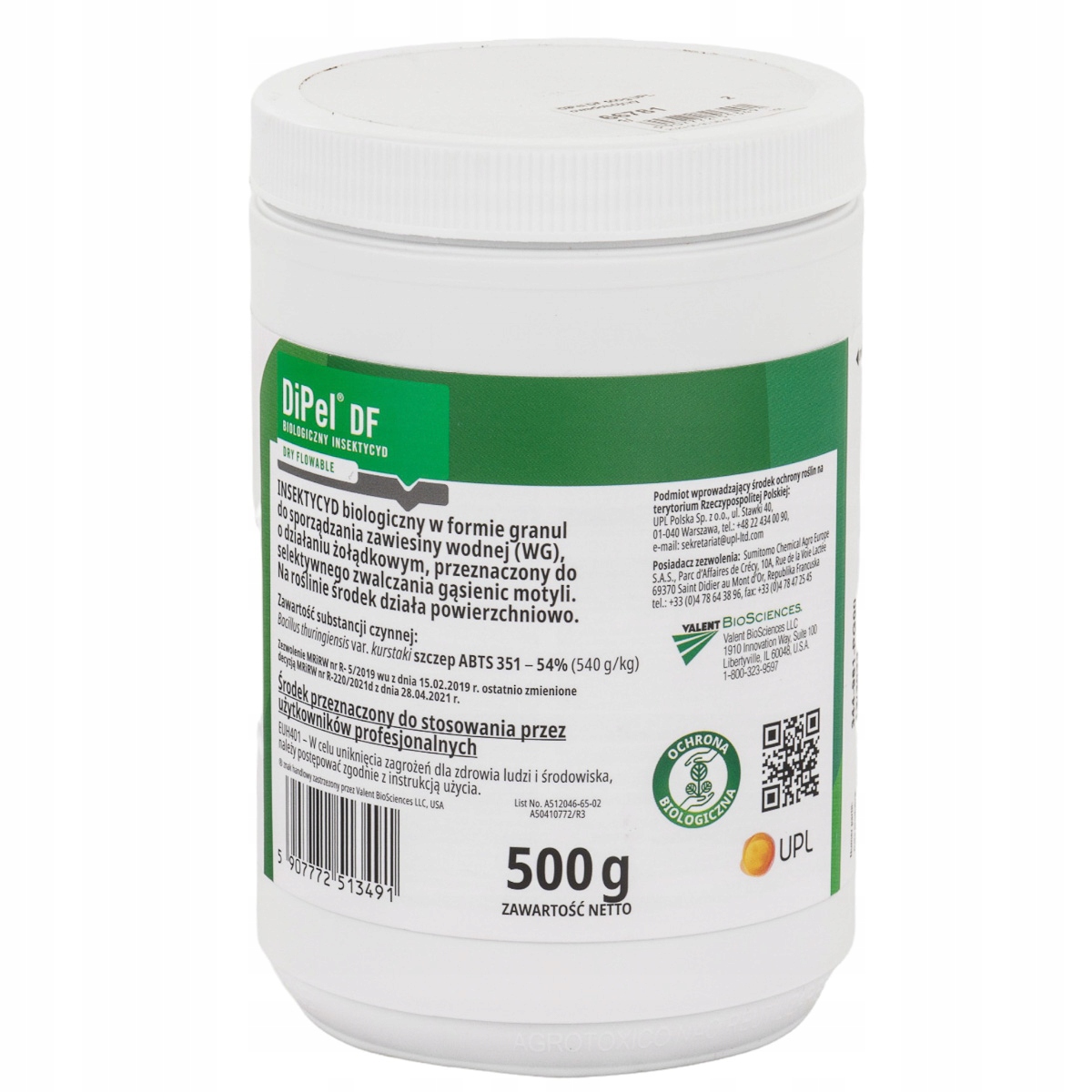DiPel DF 500g UPL owadobójczy (DIPEL) • Cena, Opinie • Środki ochrony ...
