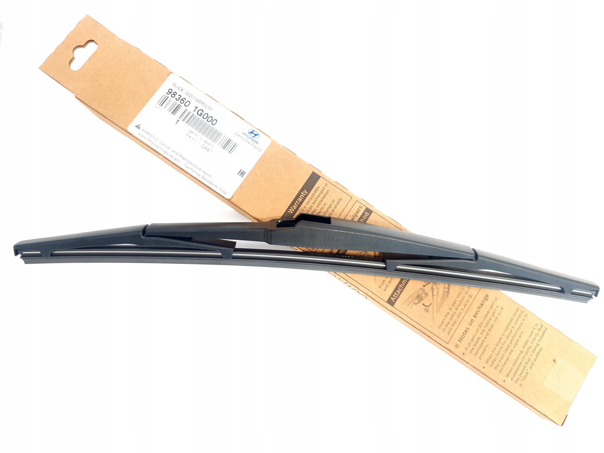 PIÓRO WYCIERACZKI TYŁ HYUNDAI i40 TUCSON 65132165 za 120.00PLN z Gdańsk ...