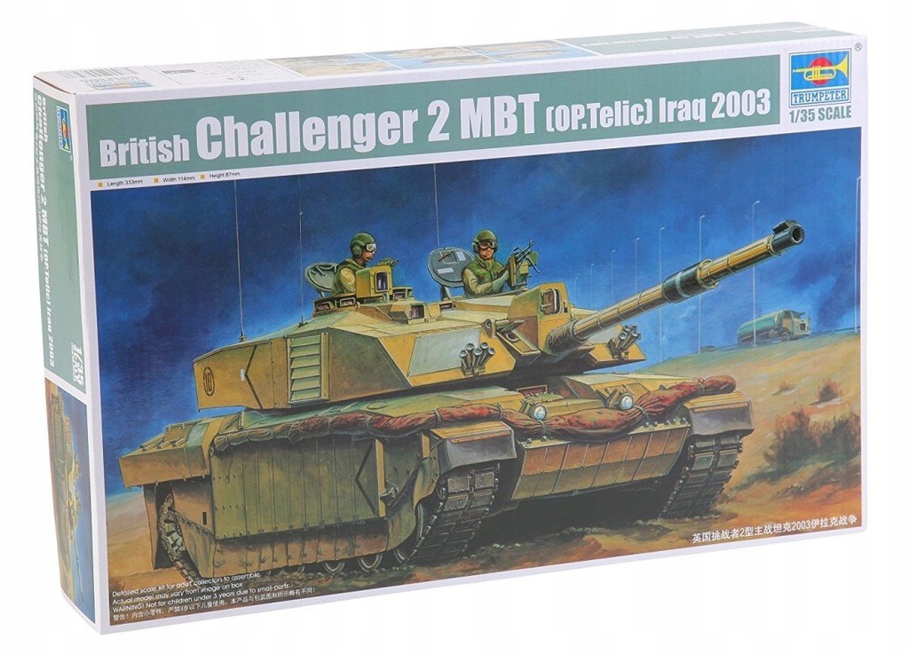Model wojskowy British Challenger 2 MBT Trumpeter MTR-00323 • Cena ...