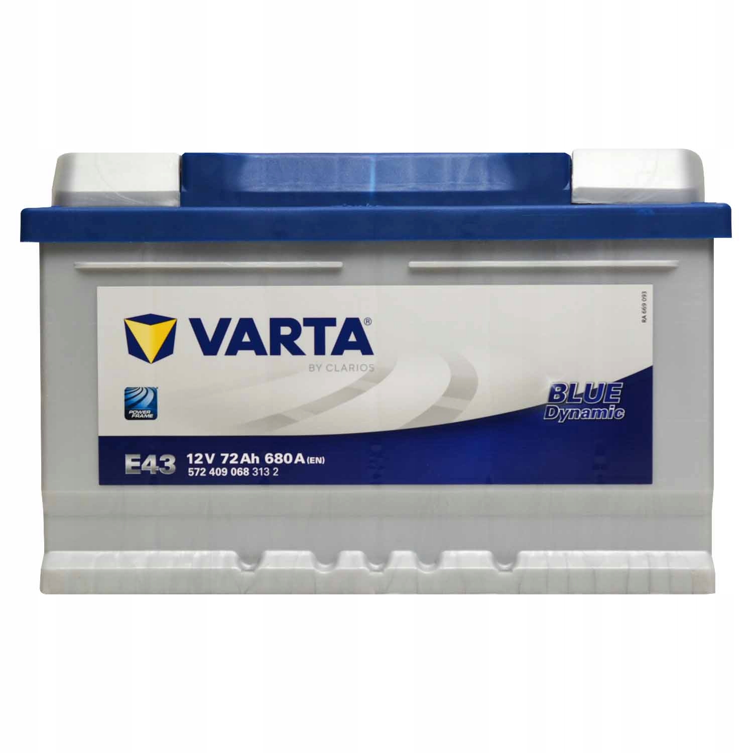 VARTA BLUE DYNAMIC E43 12V 72Ah 680A P+ 4016987119556 za 433.00PLN z ...