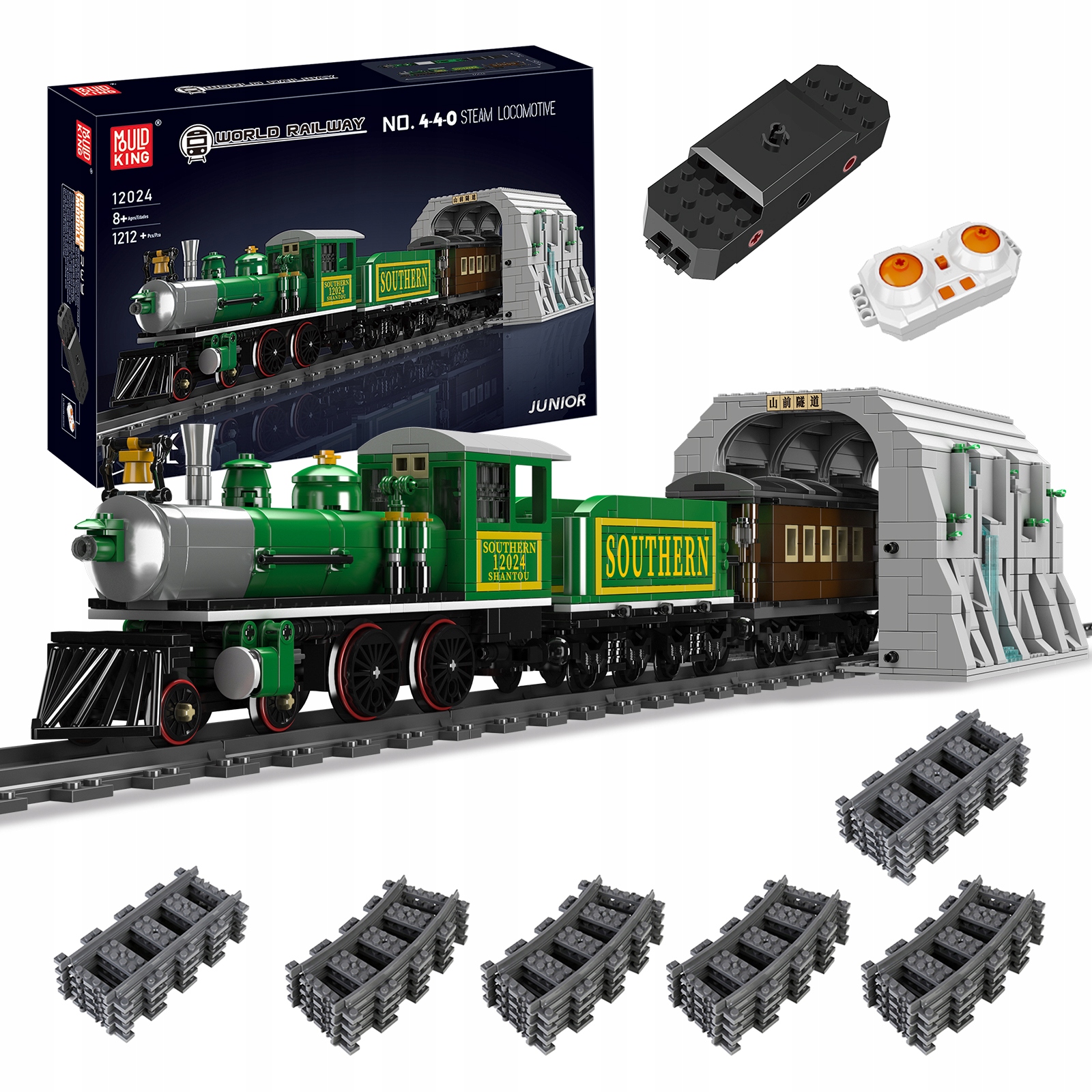 Zestawy RC Mould king Technic Trains z tunelami 14296485726 - Allegro.pl
